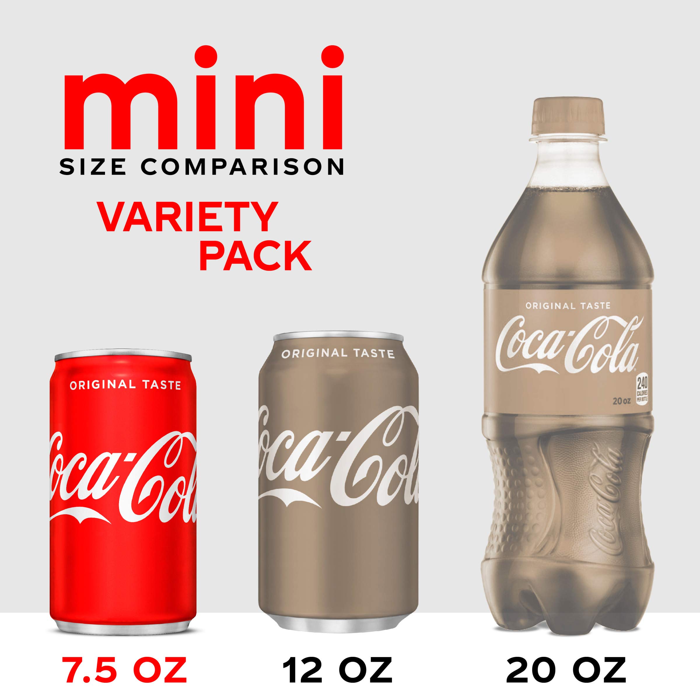 Mua Coca-Cola Mini Can Variety Pack, 7.5 Fl Oz, Pack Of 30 (10 Each ...