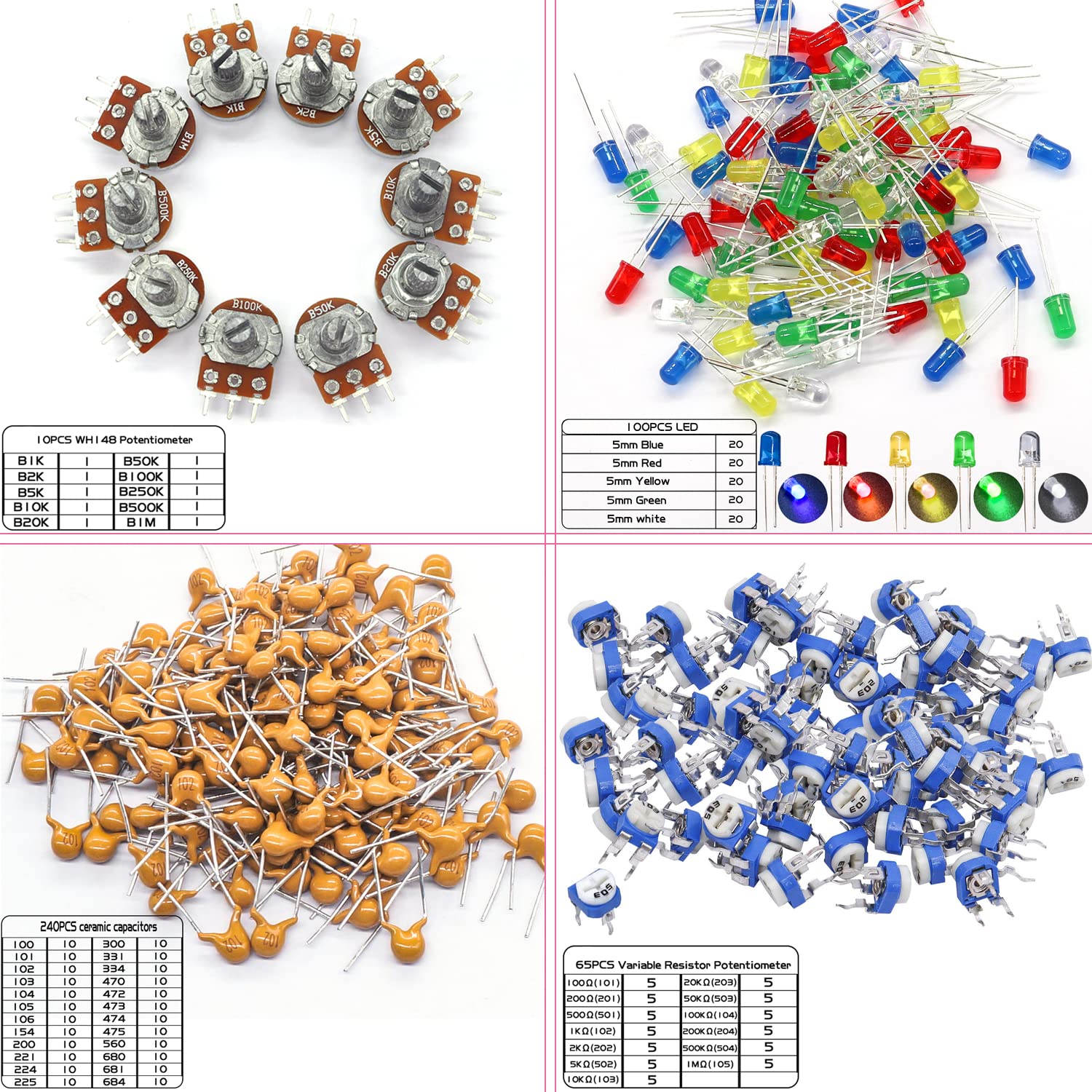 Mua Taiss 2016PCS Electronic Component Kit Assortment,Potentiometer ...