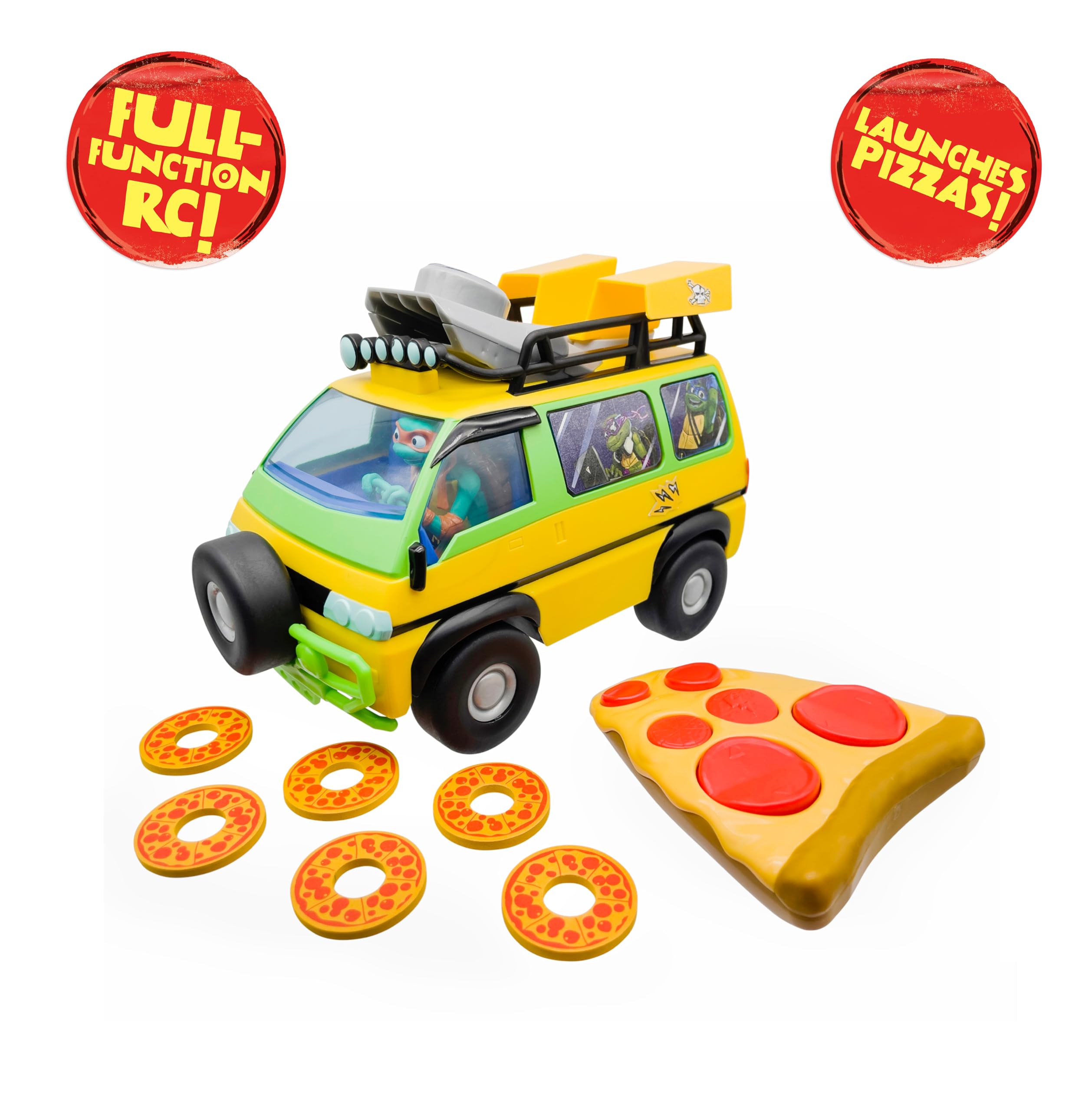 Mua Teenage Mutant Ninja Turtles Toy, Pizza Blaster RC Vehicle with 6 ...