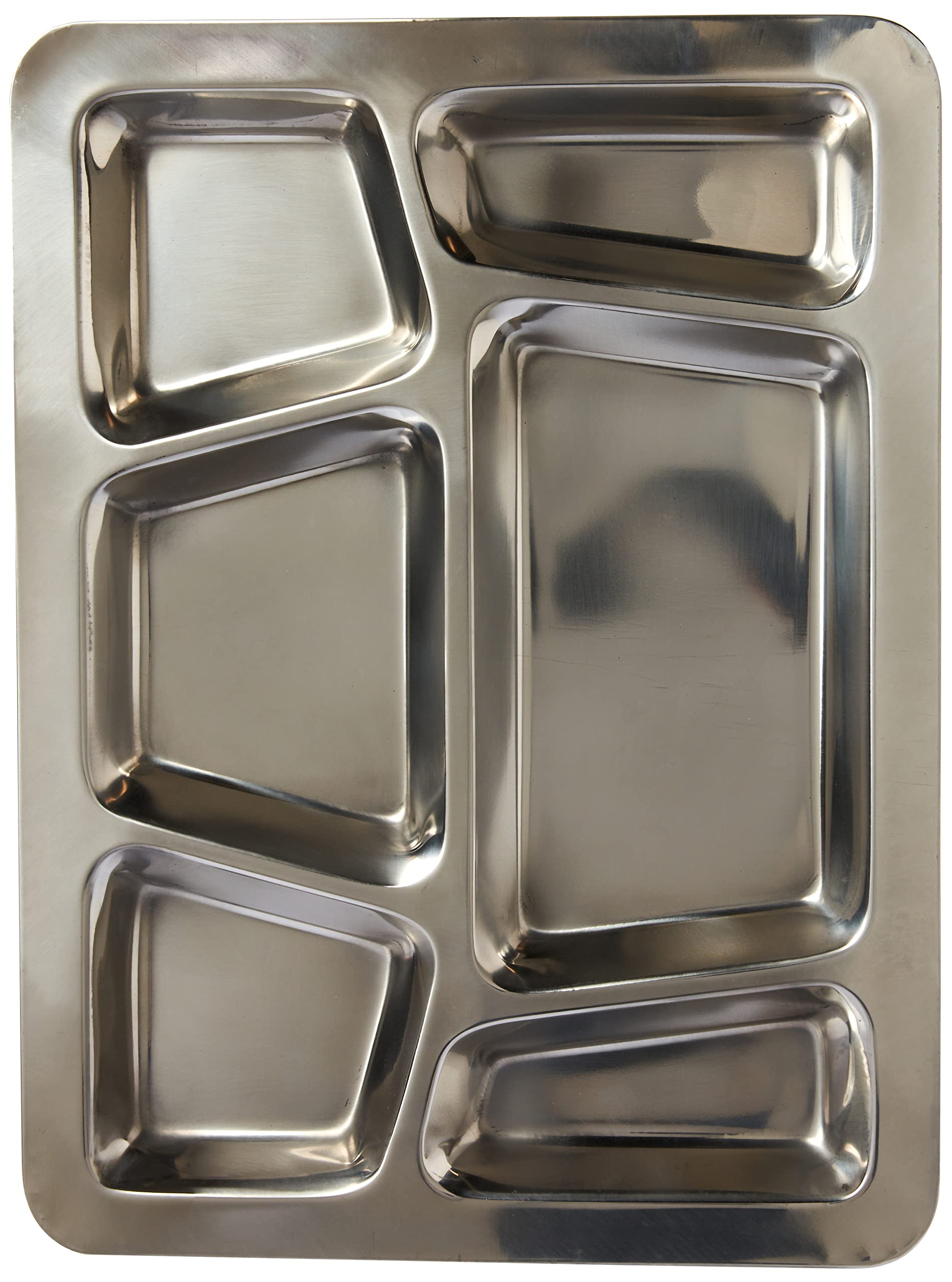 Mua Winco - SMT-2 6-Compartment Mess Tray, Style B, Stainless Steel ...