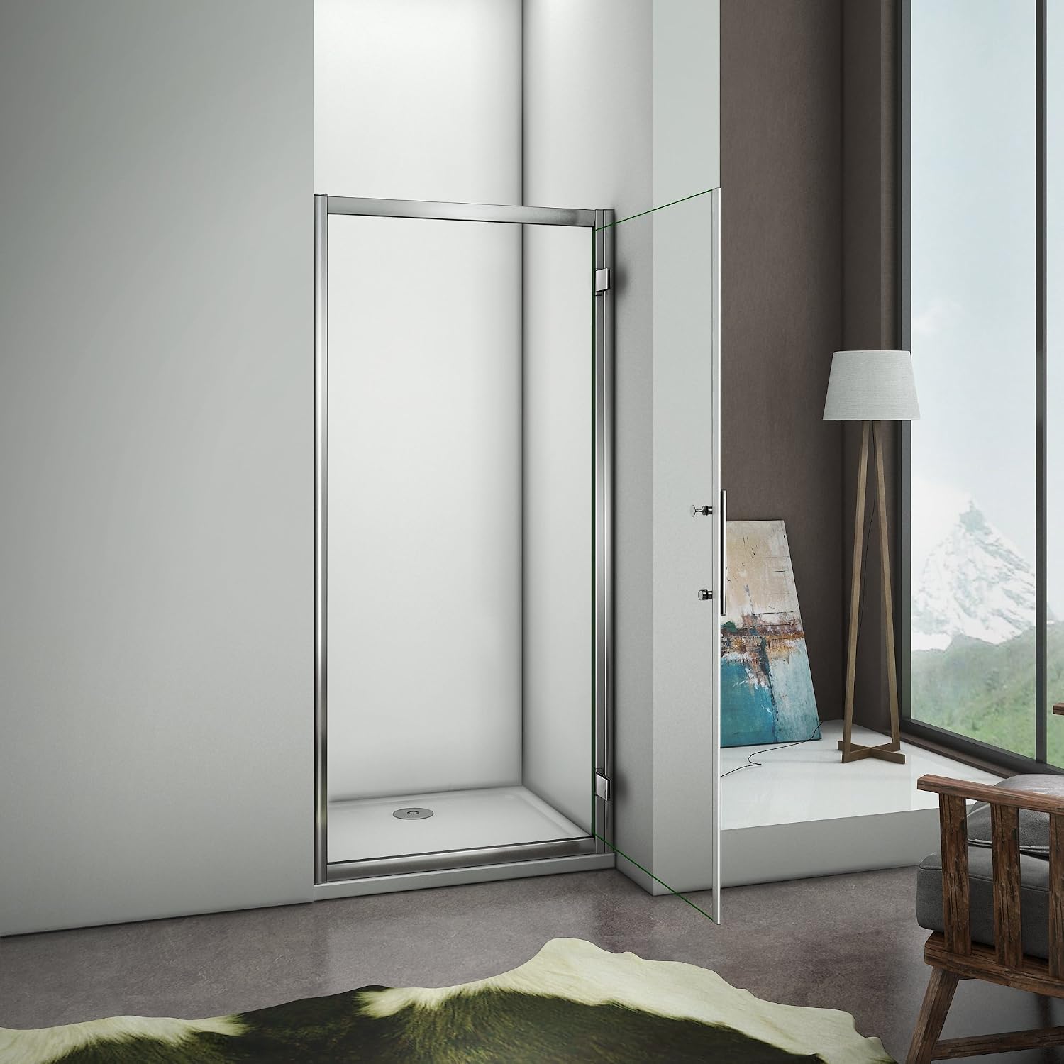Docce e componenti doccia Aica Italy Box Doccia 80x185cm Per Nicchia ...