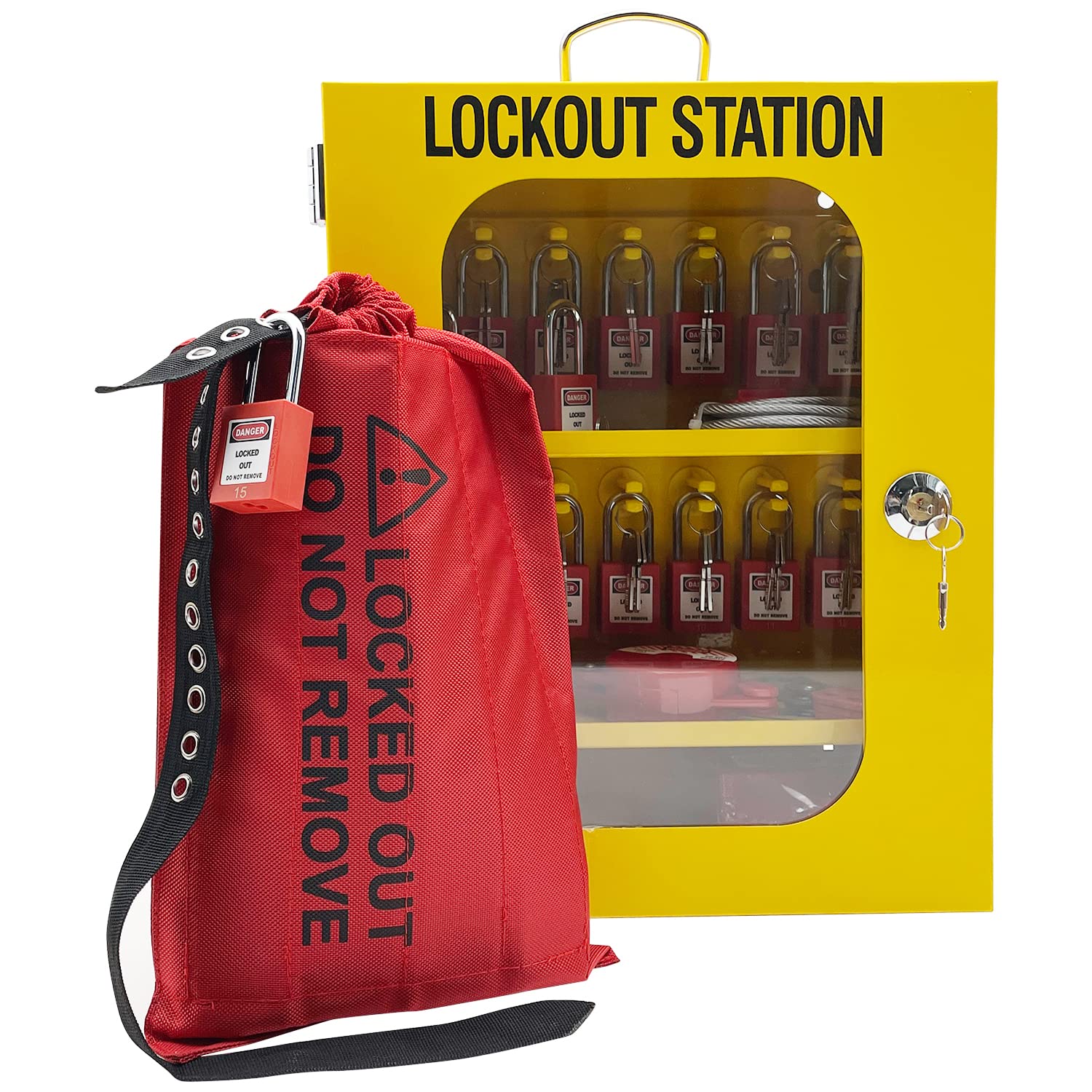 Mua SAFBY Lockout Tagout Station Kit Board Locks 80pcs,Lock Out Tag Out ...