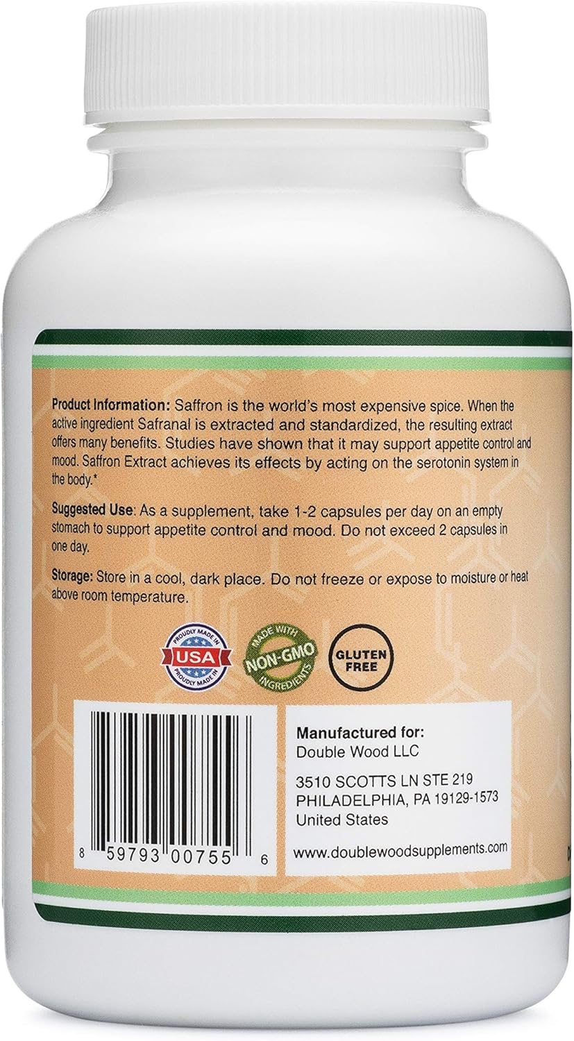 Saffron Supplement – Saffron Extract 88.5mg Capsules (210 Count) for ...