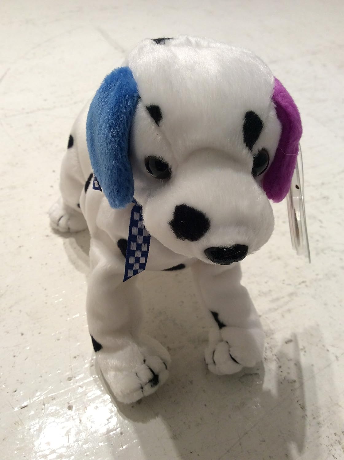 TY Beanie Baby Dizzy The Dog Black & White Spots: Amazon.co.uk: Toys ...