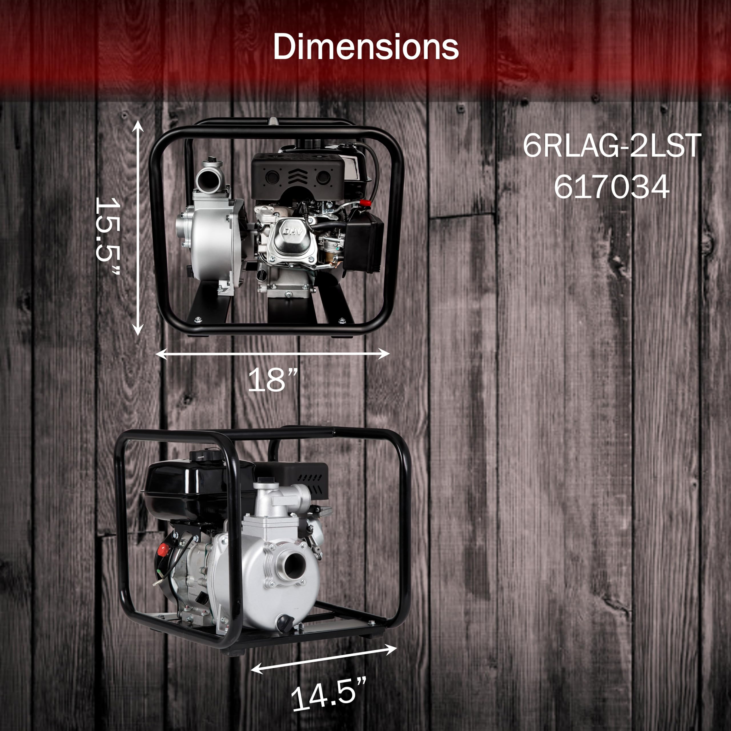Mua Red Lion 6RLAG-2LST 208cc, 150 GPM OHV Engine Driven Aluminum Semi-Trash Pump, 2-inch MNPT ...