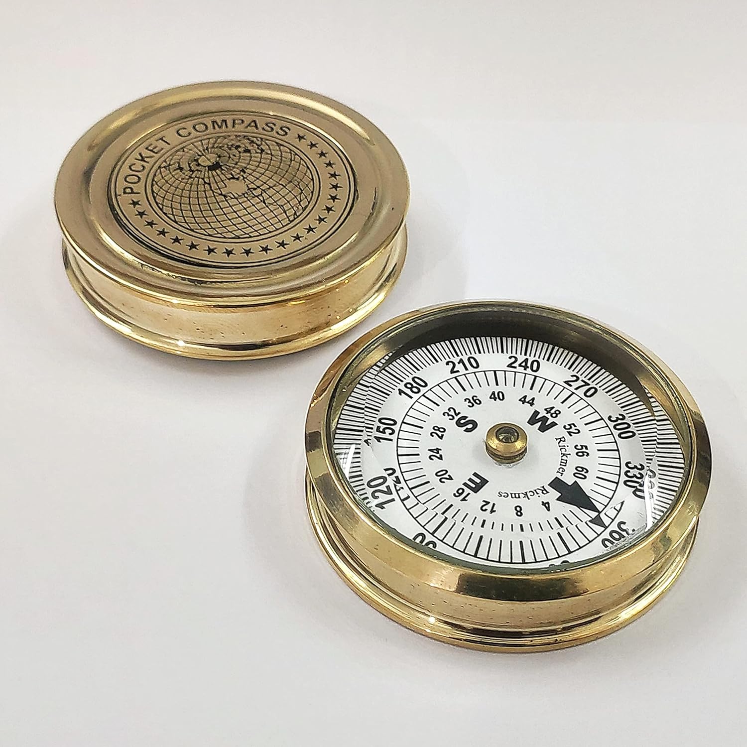 TGA Brass Floating Dial Compass Paper Weight Style Gift : Amazon.in ...