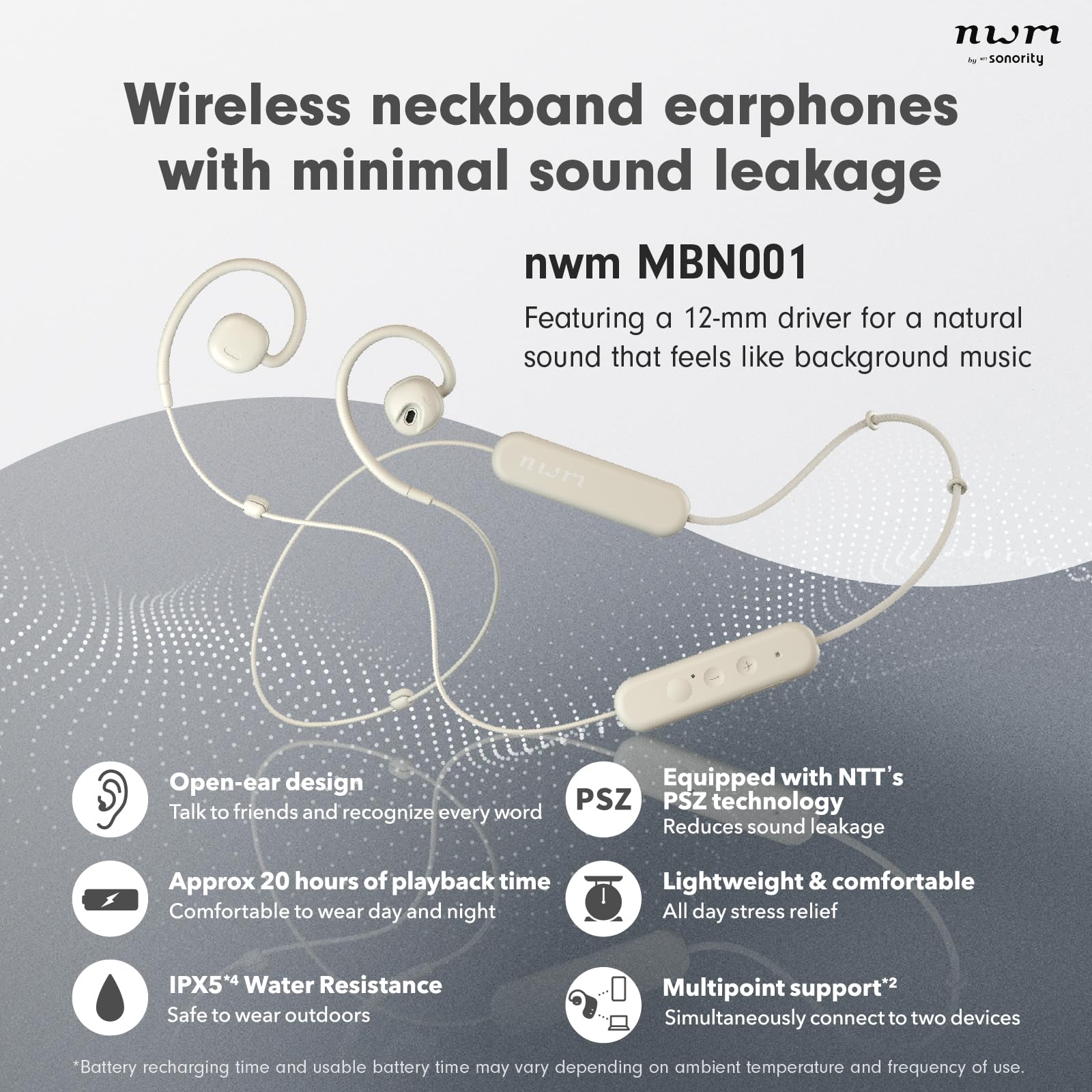 Mua NTT sonority nwm Open Ear Earphones, Ear Spi, Wireless Neckband, Shaped, Nwm MBN001 ...