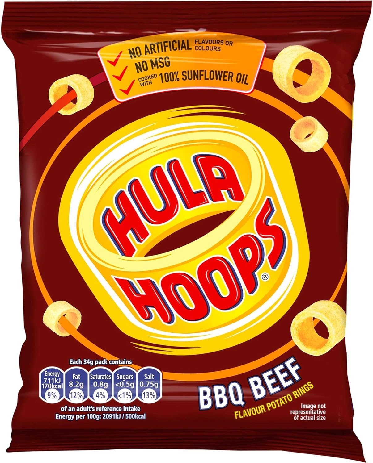 KP Hula Hoops BBQ Beef - 32x34g: Amazon.co.uk: Grocery