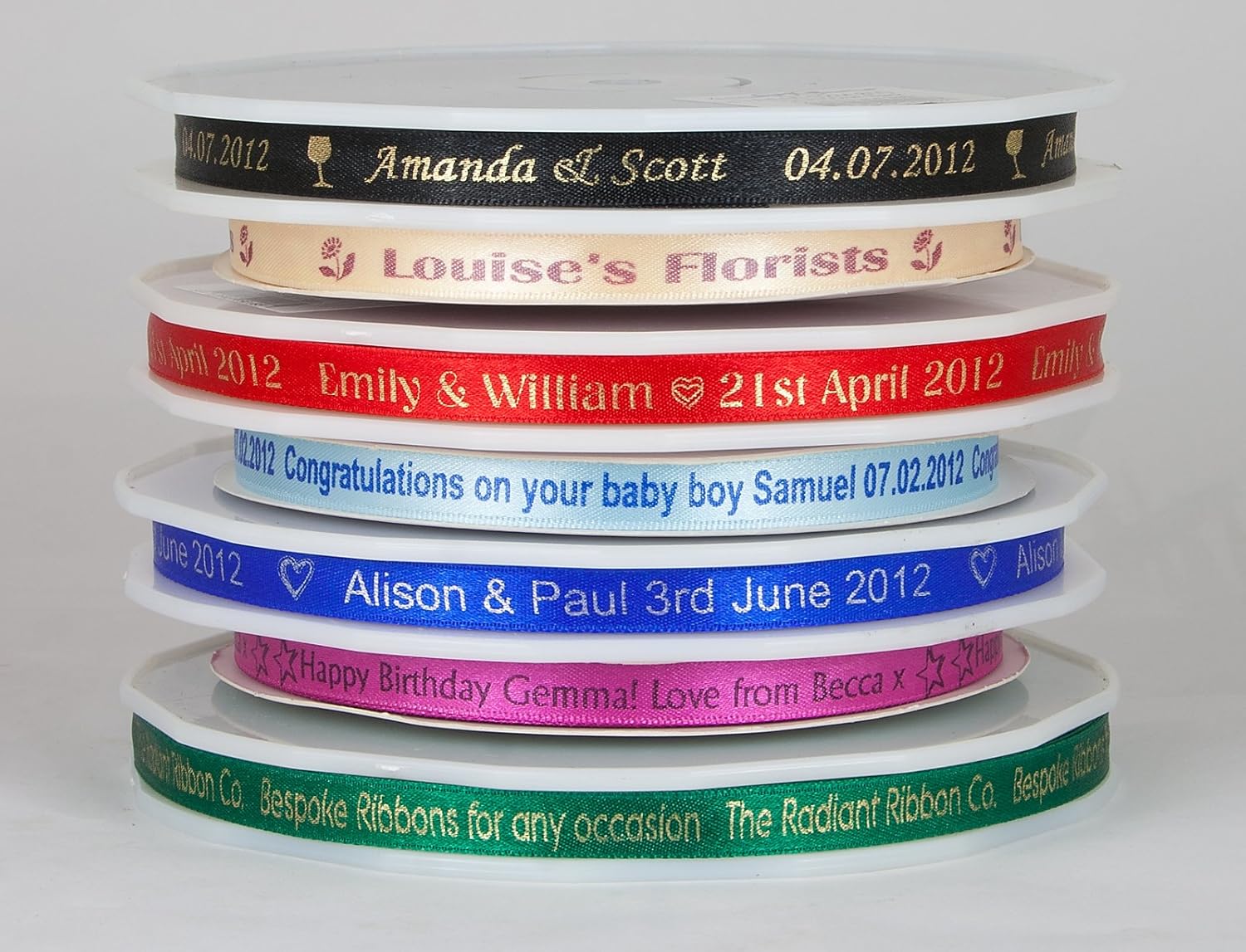 Personalised Ribbon 10mm x 10 metres: Amazon.co.uk: Kitchen & Home