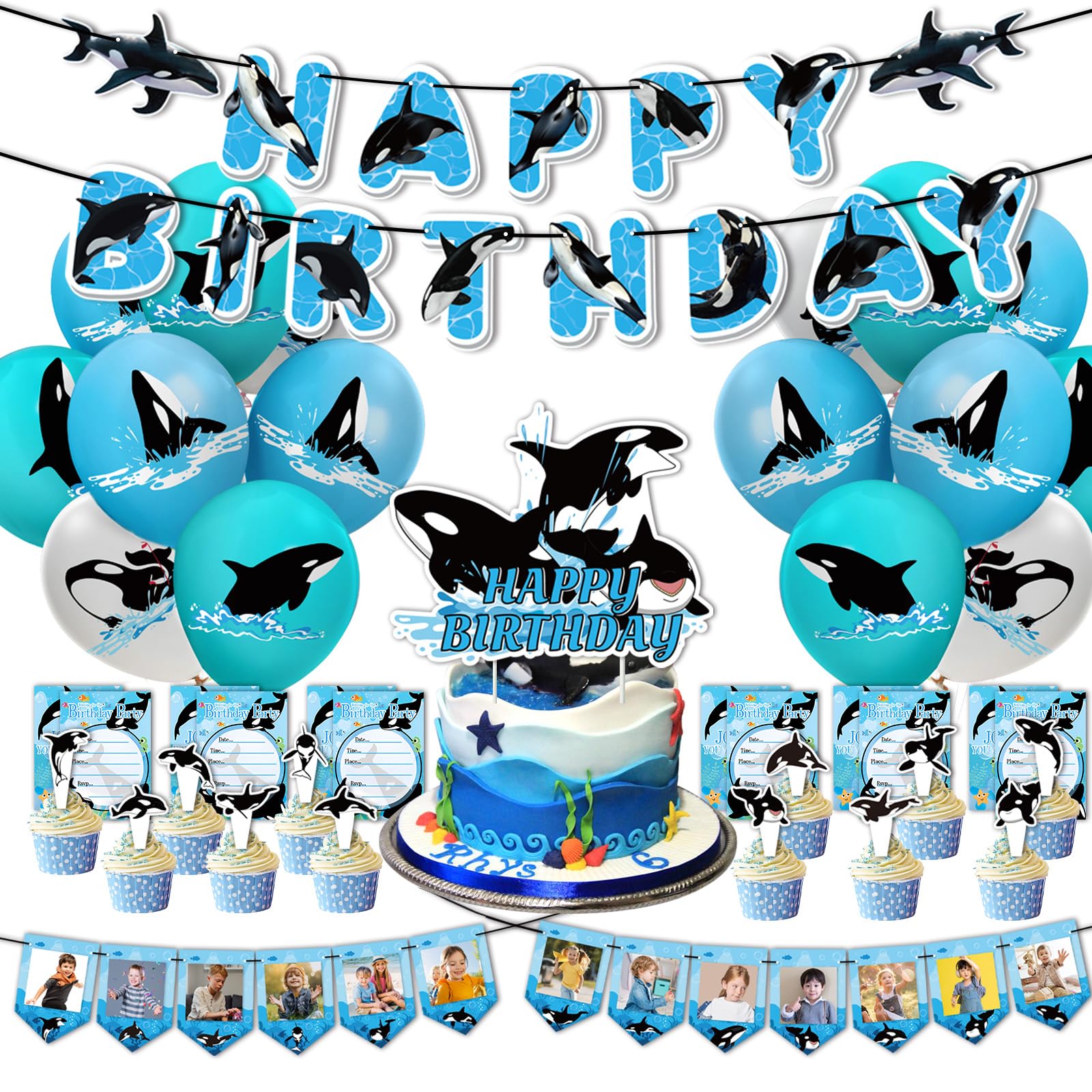 Mua Orca Birthday Party Decorations Killer Whales Birthday Supplies