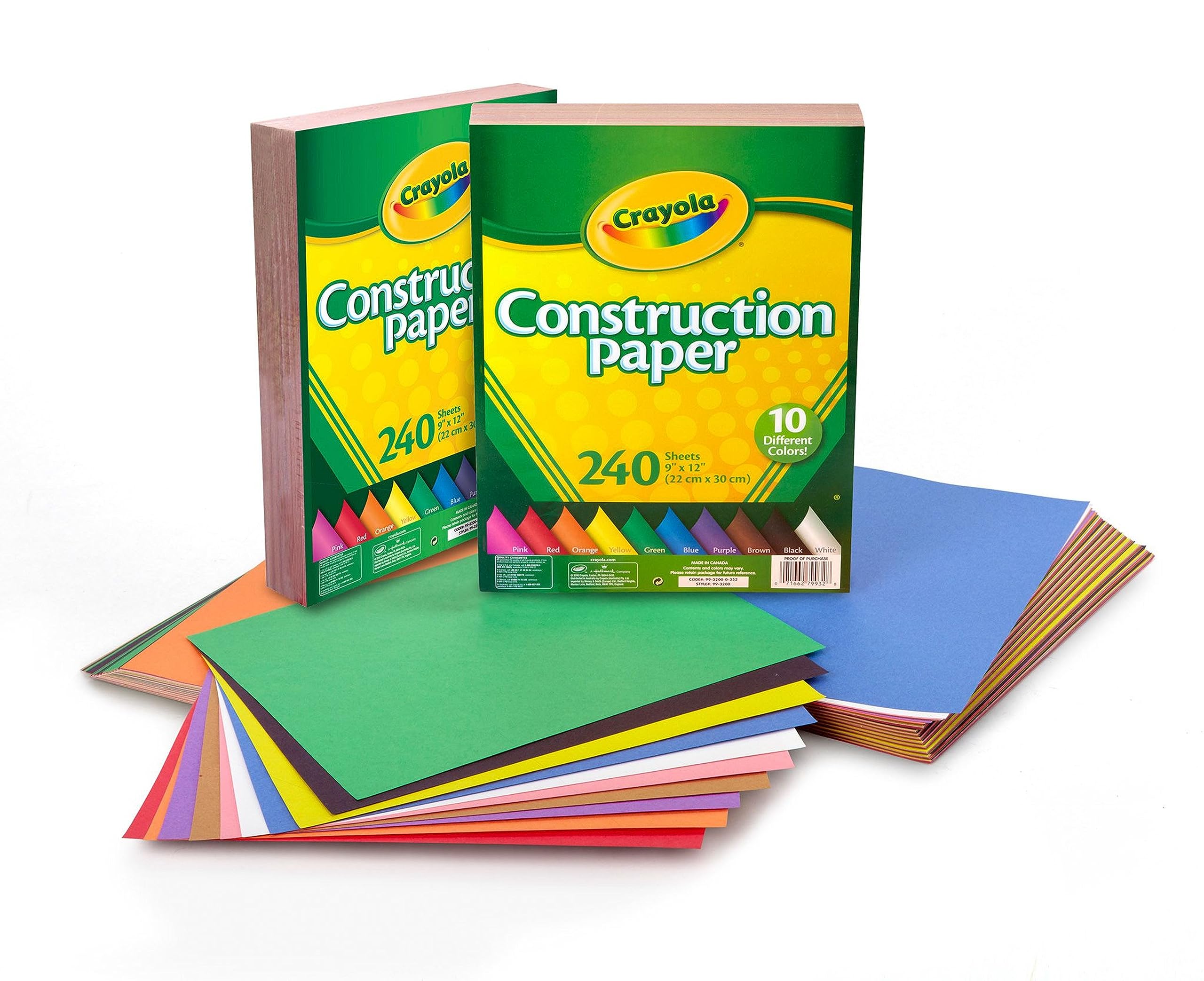 Crayola Construction Paper - 480ct (2 Pack), Bulk School Supplies for ...