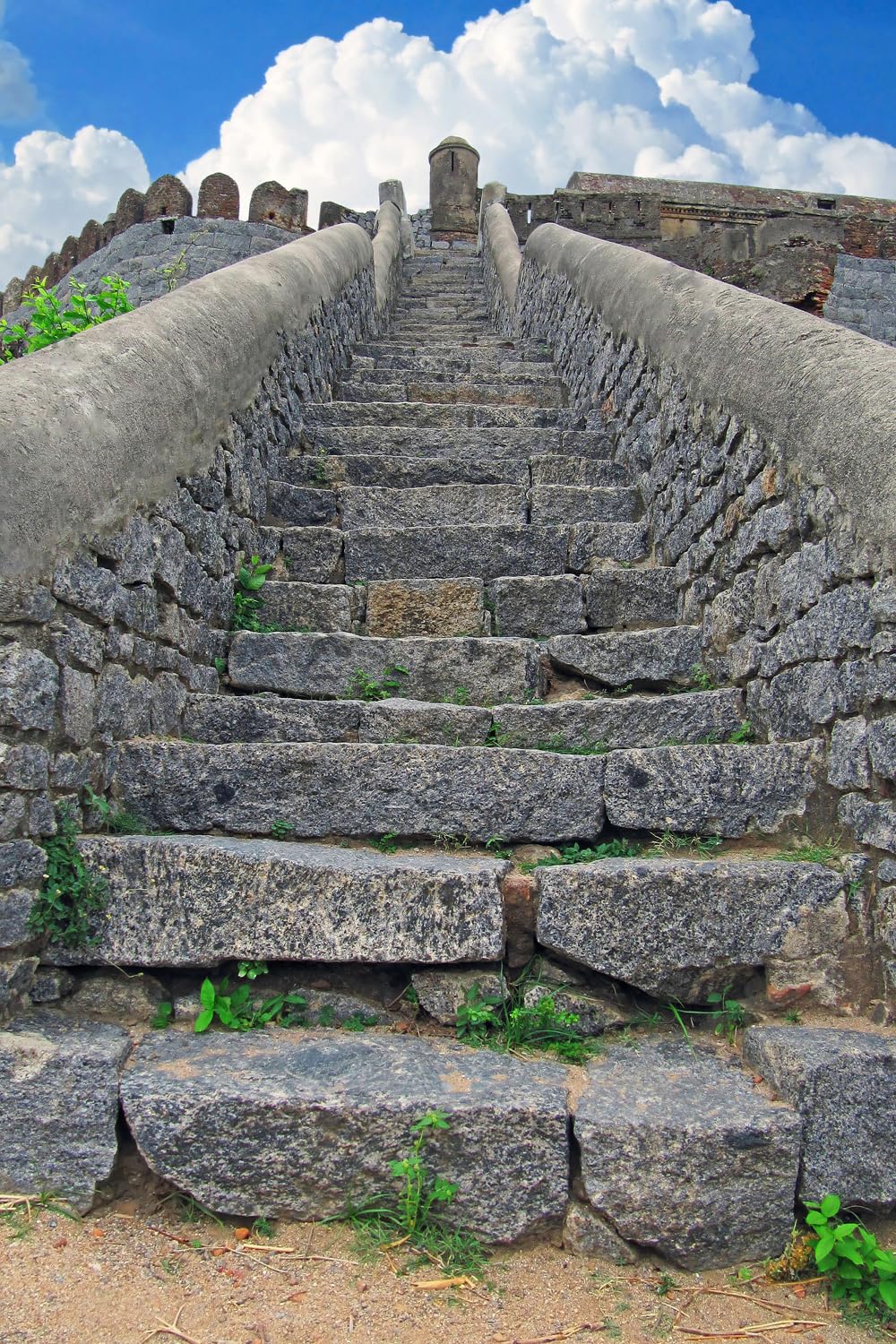 Fmarui Gray Ancient Stone Stairs Backdrop India Medieval Fortress ...