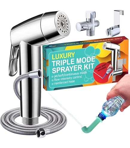 Stainless Steel Bidet SAMODRA Sprayer For Toilet - Classic Silver With ...