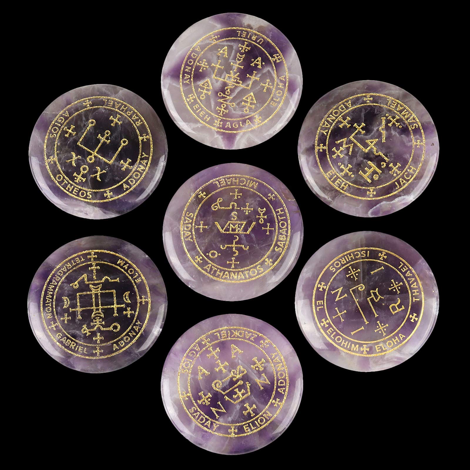 Mua SUNYIK Pack of 2 Round Engraved Archangels Gabriel Sigil Talisman ...