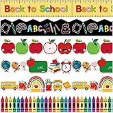 Amazon.com: Whaline 69Ft Back to School Bulletin Board Borders Welcome ...