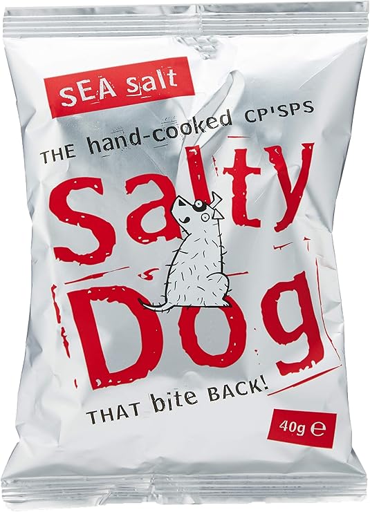 Salty Dog Sea Salt Crisps, Grab Bag 30 x 40g Box: Amazon.co.uk: Grocery