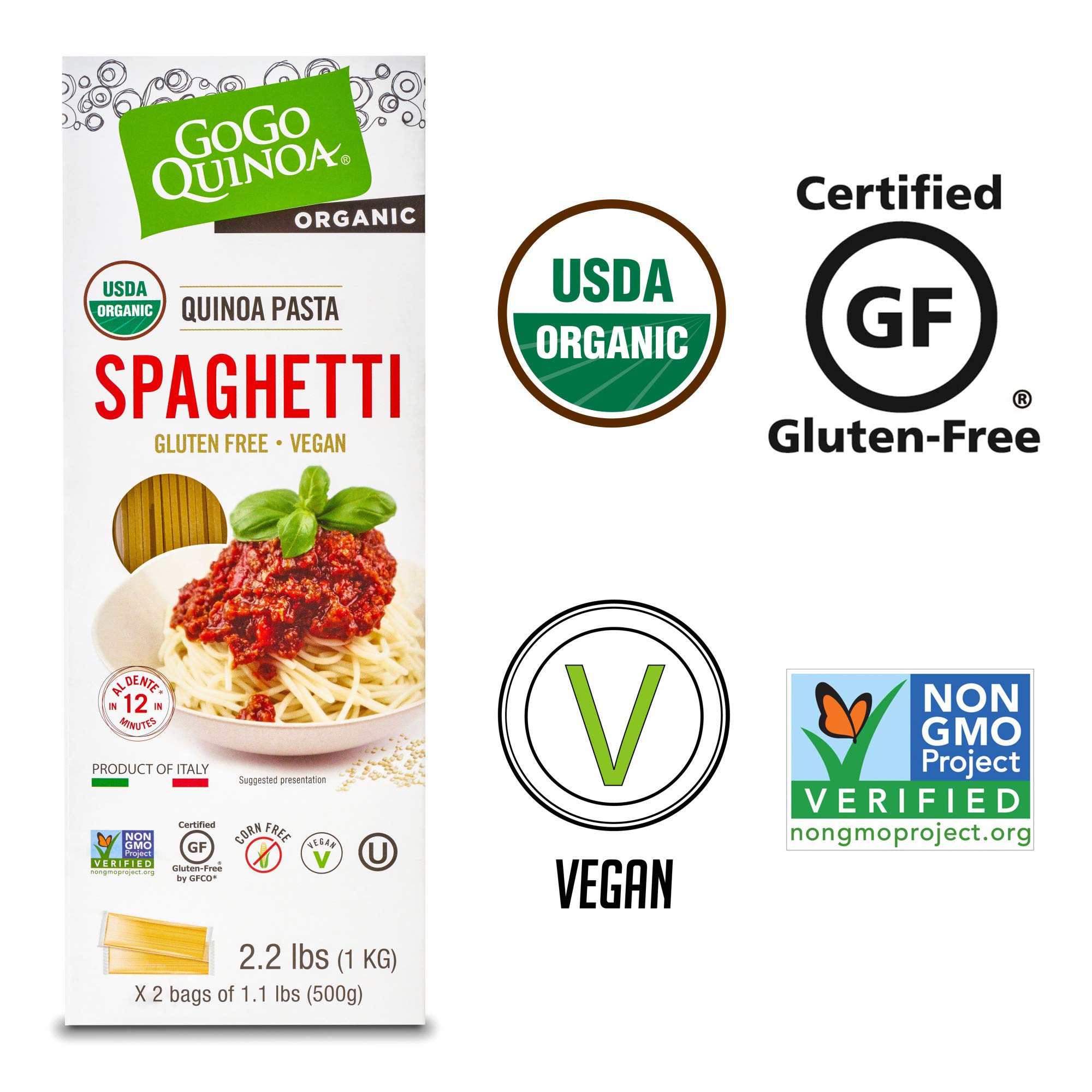 Amazon.com : GoGo Quinoa Organic Premium Quality Vegan Red and White ...