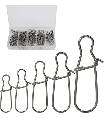 Snap Swivel 50-Pack Size #5 Stainless Steel Duo Lock Snaps - USA Made ...