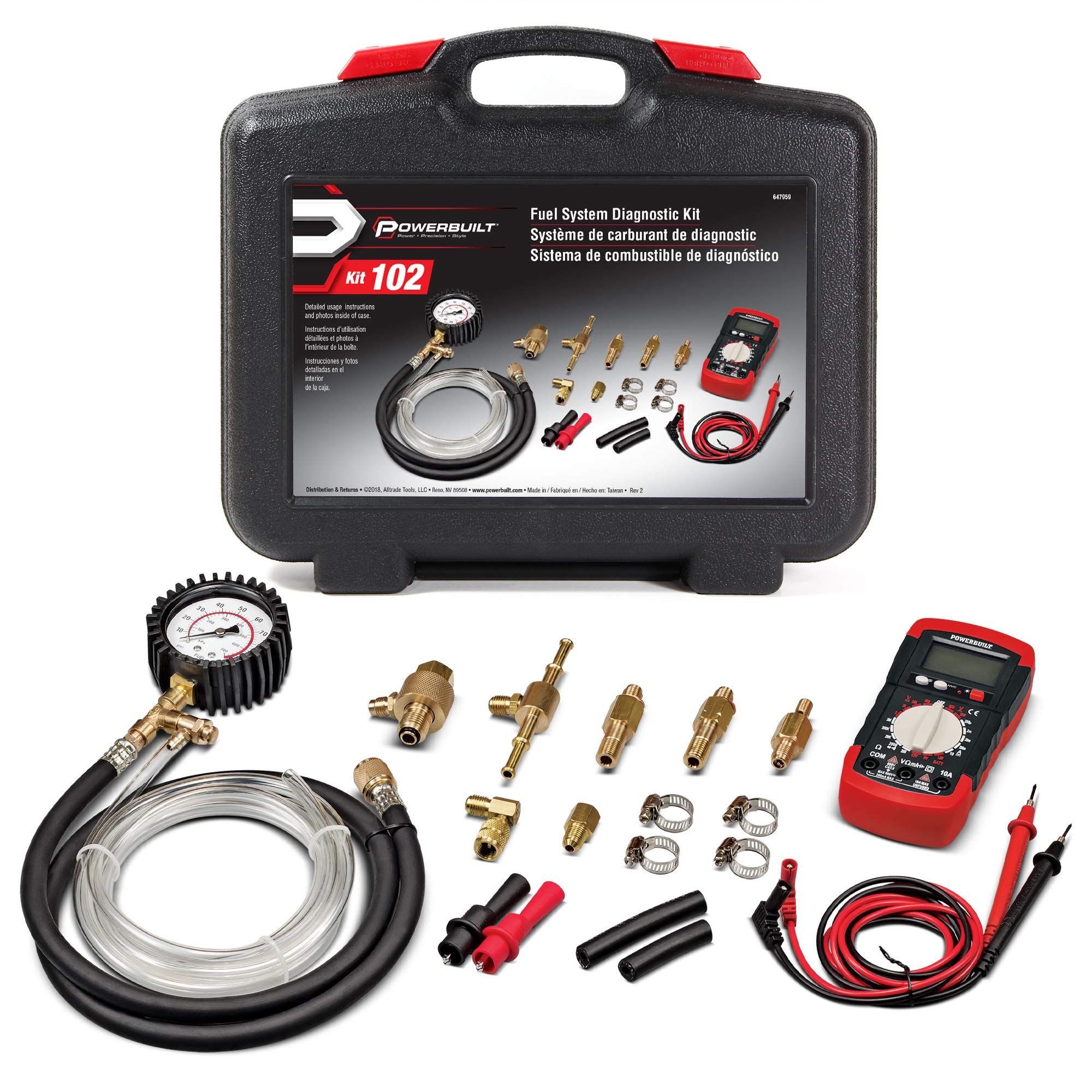 Mua Powerbuilt Fuel System Diagnostic Kit, Pressure Test Gauge ...