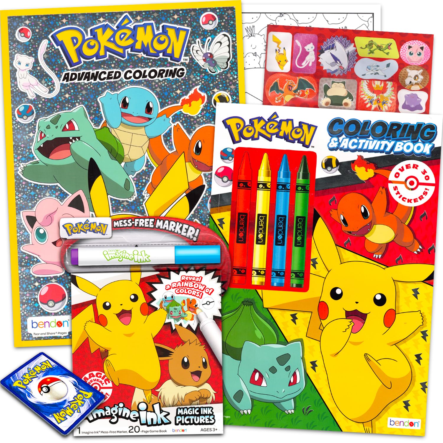 Pokemon Coloring Book Super Set for Kids - Bundle with 3 Pokemon ...