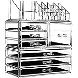 Amazon.com: Cq acrylic Clear Makeup Organizer And Storage Stackable ...