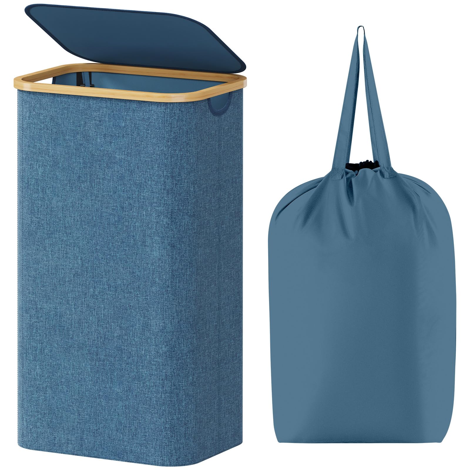 Lifewit 100L Laundry Basket with Lid, Clothes Hampers for Laundry with ...