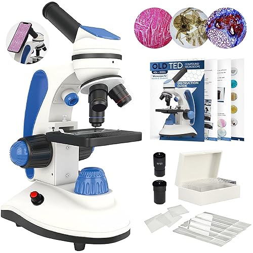 Microscope for Adults 40x-1000x - Complete Microscope Kit – Ideal ...