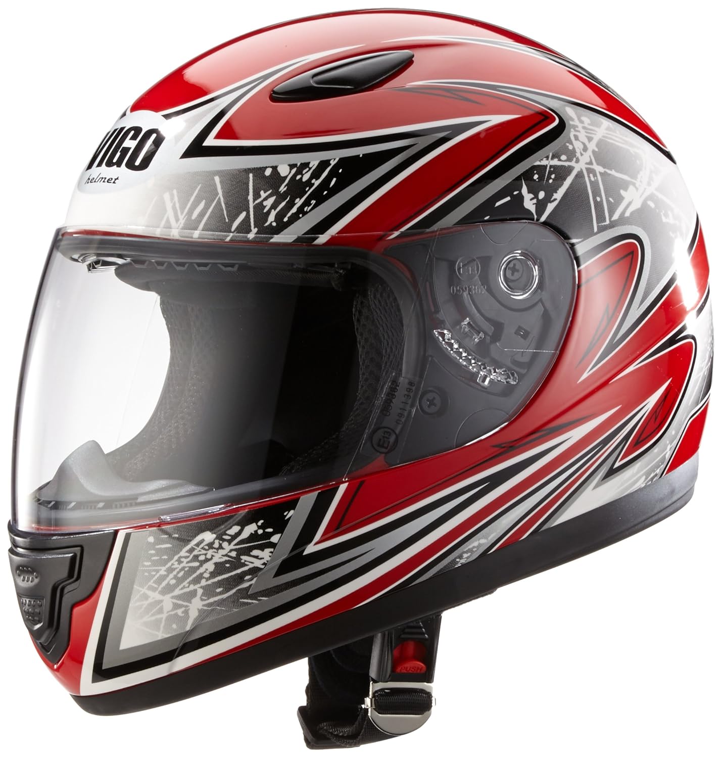 protectWEAR SA03-RT-XS Kinder Motorradhelm, Integralhelm, Größe XS ...