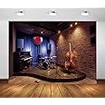 Amazon.com : BELECO 7x5ft Fabric Modern Jazz Bar Backdrop for ...