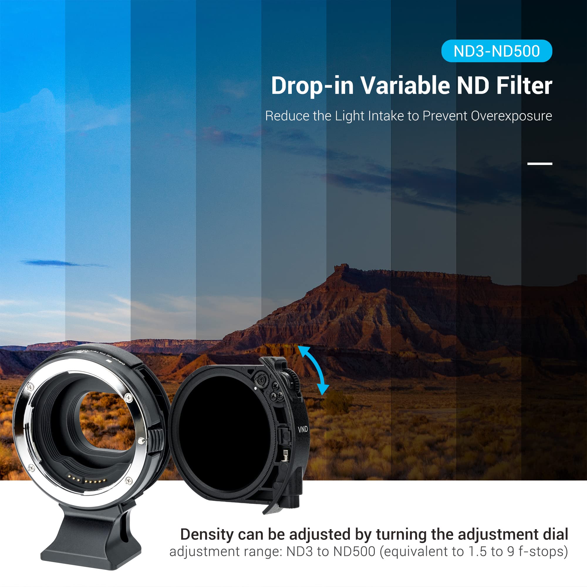 Mua EF-EOS M Drop-in Filter Mount Adapter with Variable Neutral Density ...