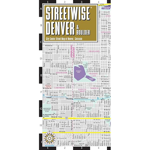 Mapa De La Ciudad De Denver, Colorado