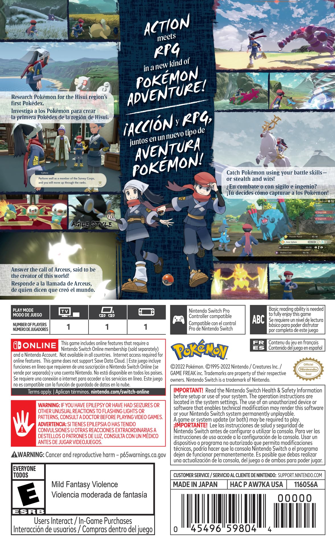 Mua Pokémon Legends: Arceus - US Version Pokémon Legends: Arceus - US ...