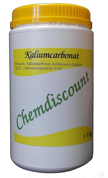 1kg Kaliumcarbonat Pottasche Lebensmittelqualität E501: Amazon.de: Garten