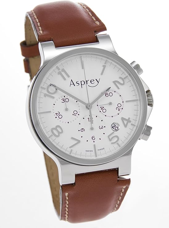 Asprey of London No. 8 Chronograph Men's Luxury Watch 1013120: Amazon ...