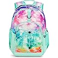 Amazon.com | Choco Mocha Tie Dye Backpack for Teen Girls, Travel School ...