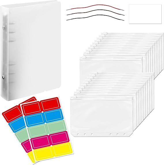 20 unidades A6 impermeable mate documento, carpetas de hojas sueltas ...