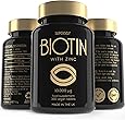 Biotin 10 000mcg with Zinc Tablets - High Strength 365 Biotin Capsules ...