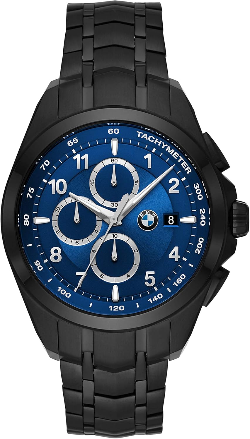 BMW Chronograph Schwarz Edelstahl Dress Watch BMW8006: Amazon.de: Uhren