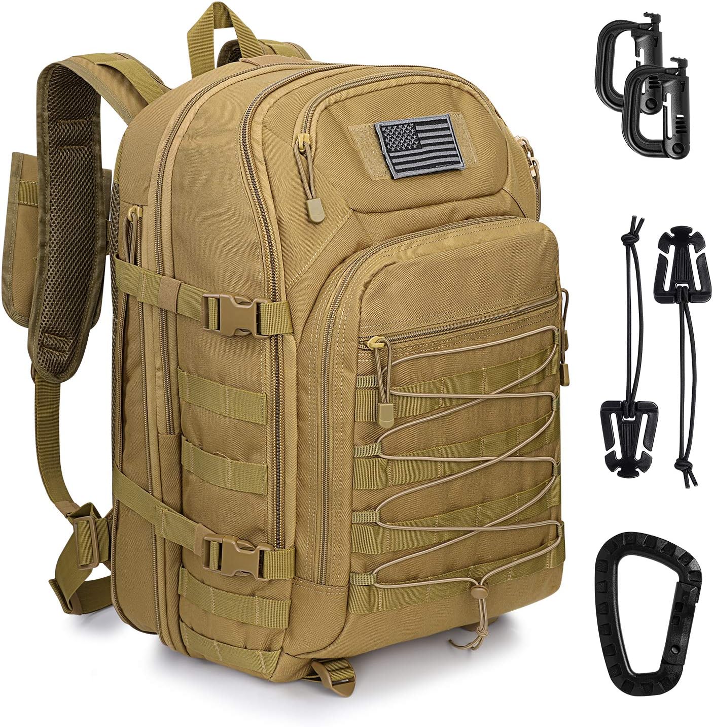 G4Free 45L Tactical Backpack Large Army Military Backpack Water ...
