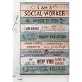 Amazon.com: Retro Metal Tin Sign - 5.5 X 8 Inches I Am A Social Worker ...