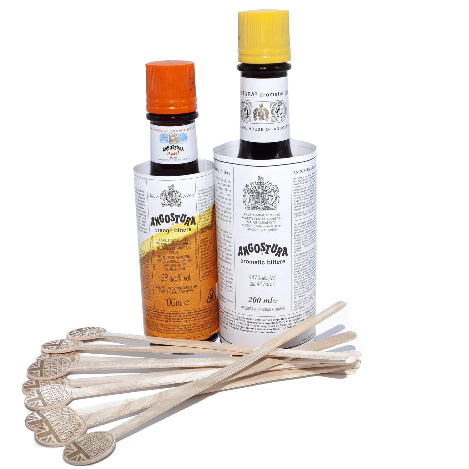 Angostura Bitters 200ml and Angostura Orange Bitters 100ml with Ecopack ...