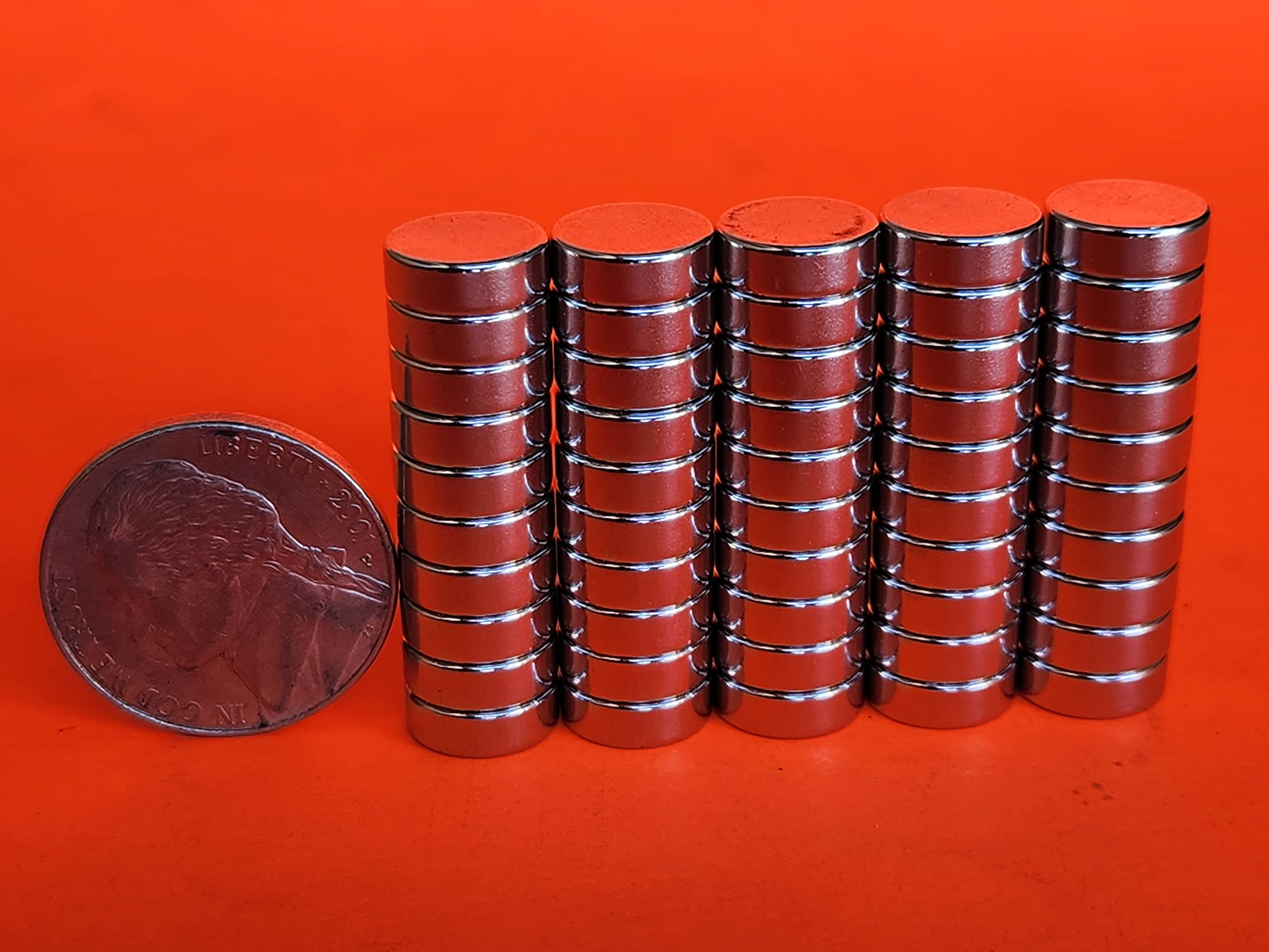 Mua Super Strong 50 Neodymium Magnets 3/8 in X 1/8 Permanent Magnet ...