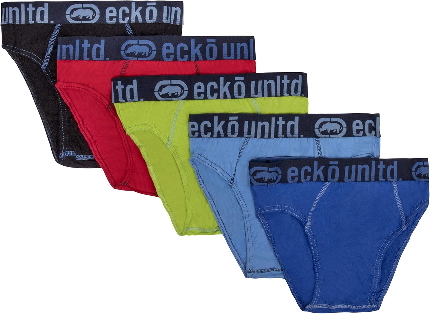 Ecko Unltd. Lightweight Soft Men’s 5 Pack of Low Rise Briefs| Super ...