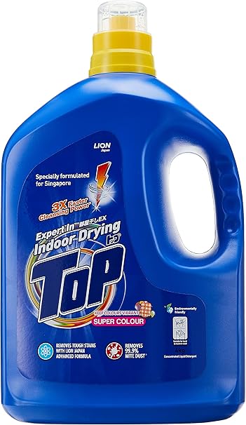 Top Concentrated Liquid Detergent, Super Colour, 4kg: Amazon.sg: Health ...