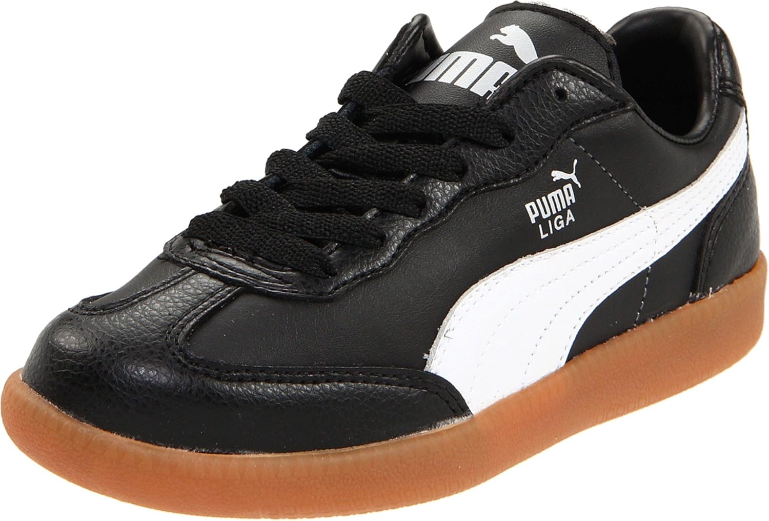 Amazon.com | Puma Liga Tl Lace-Up Sneaker (Little Kid/Big Kid), Black ...
