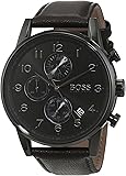 Hugo Boss Watch Mens Chronograph Quartz Watch with Leather Strap ...