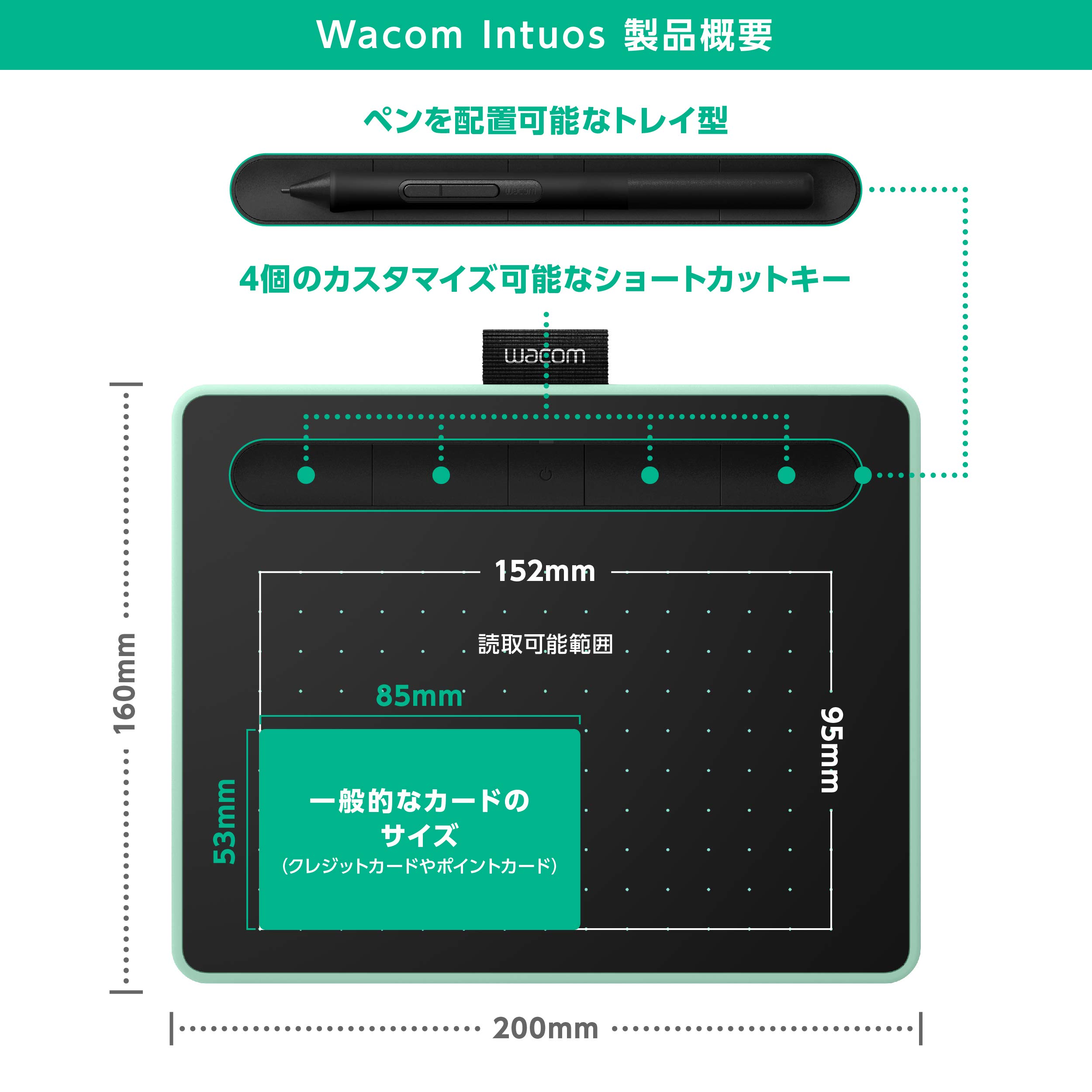Mua Wacom Intuos Small TCTL4100/K0 Pen Tablet, Basic, Drawing Software ...