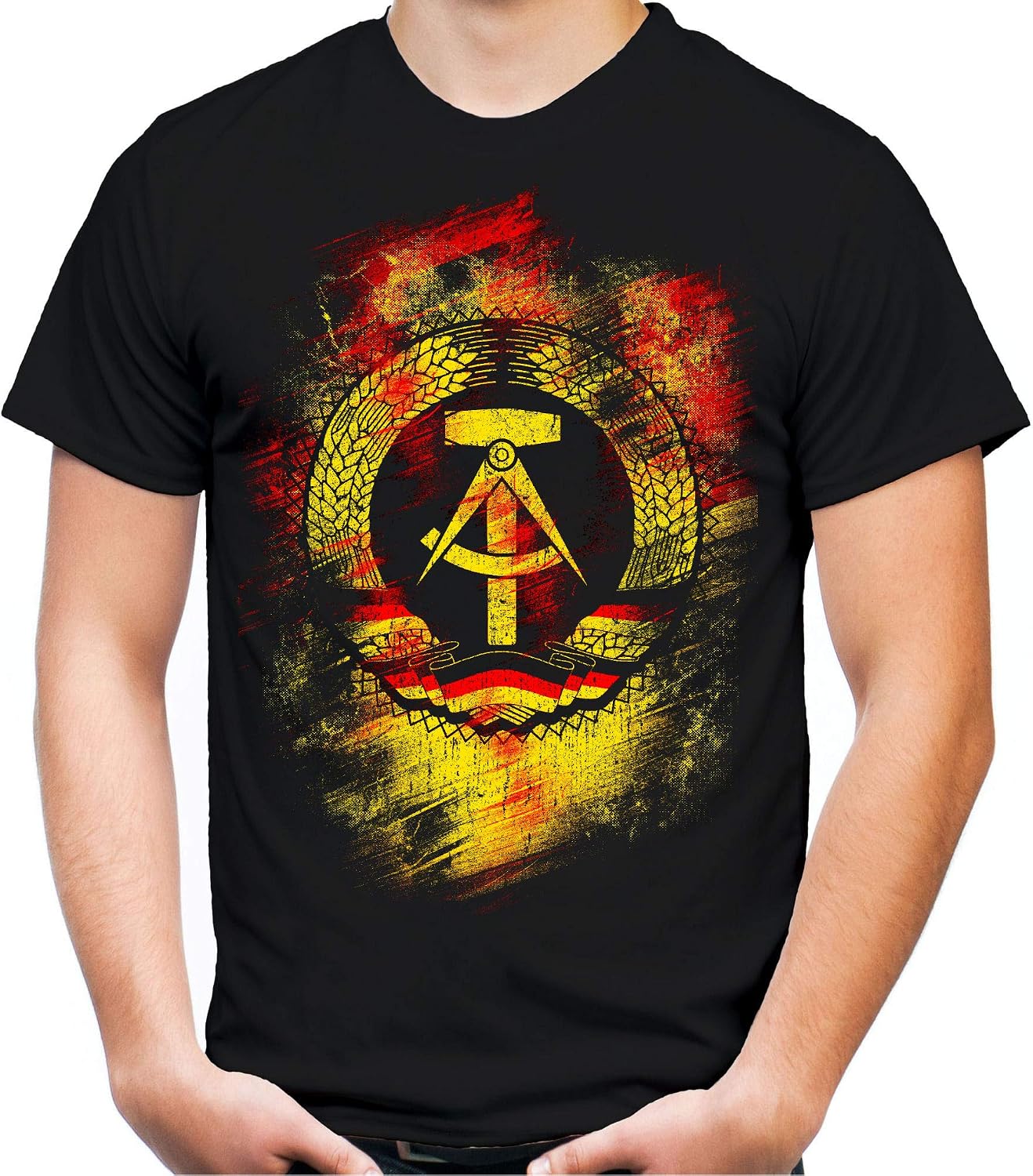 Vintage Flag DDR Männer und Herren T-Shirt | DDR Trabant IFA Osten ...