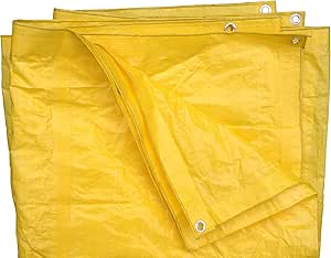8 Ft X 10 Ft High Visibility Yellow Tarp - 3.3 Oz. - - Amazon.com