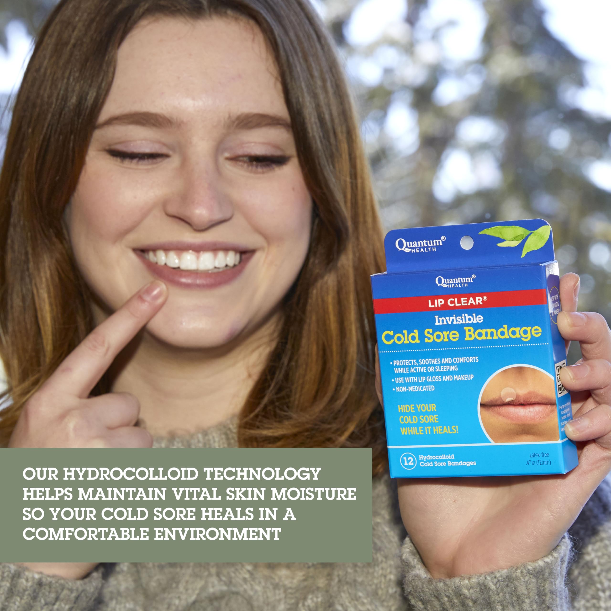 Mua Quantum Health Lip Clear Invisible Cold Sore Bandage, Fever Blister ...